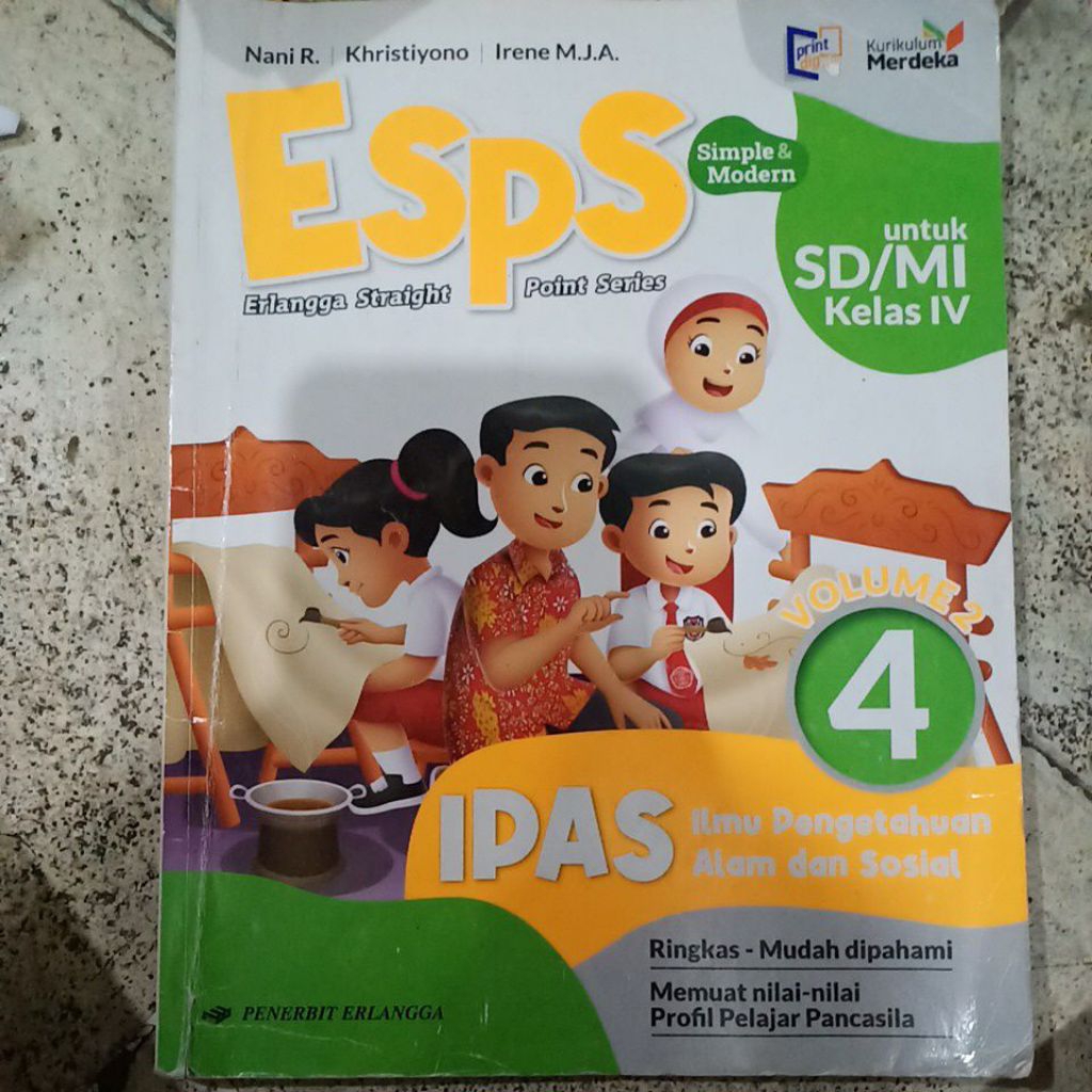 Jual ESPS IPAS Ilmu Pengetahuan Alam Dan Sosial Untuk SD/MI Kelas IV ...