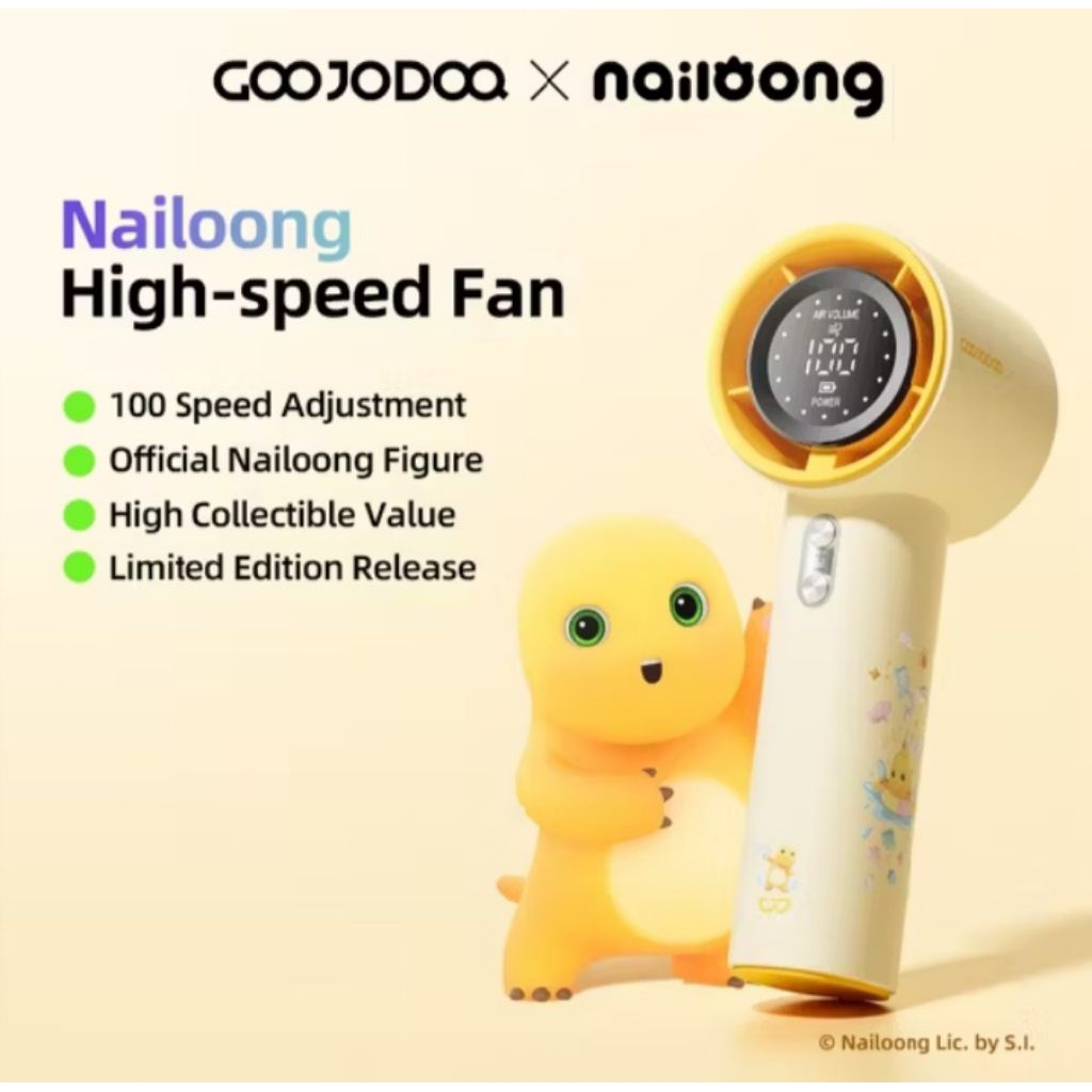 Jual GOJODOG X NAILONG // KIPAS PORTABLE // HIGH SPEED // KIPAS GENGGAM ...