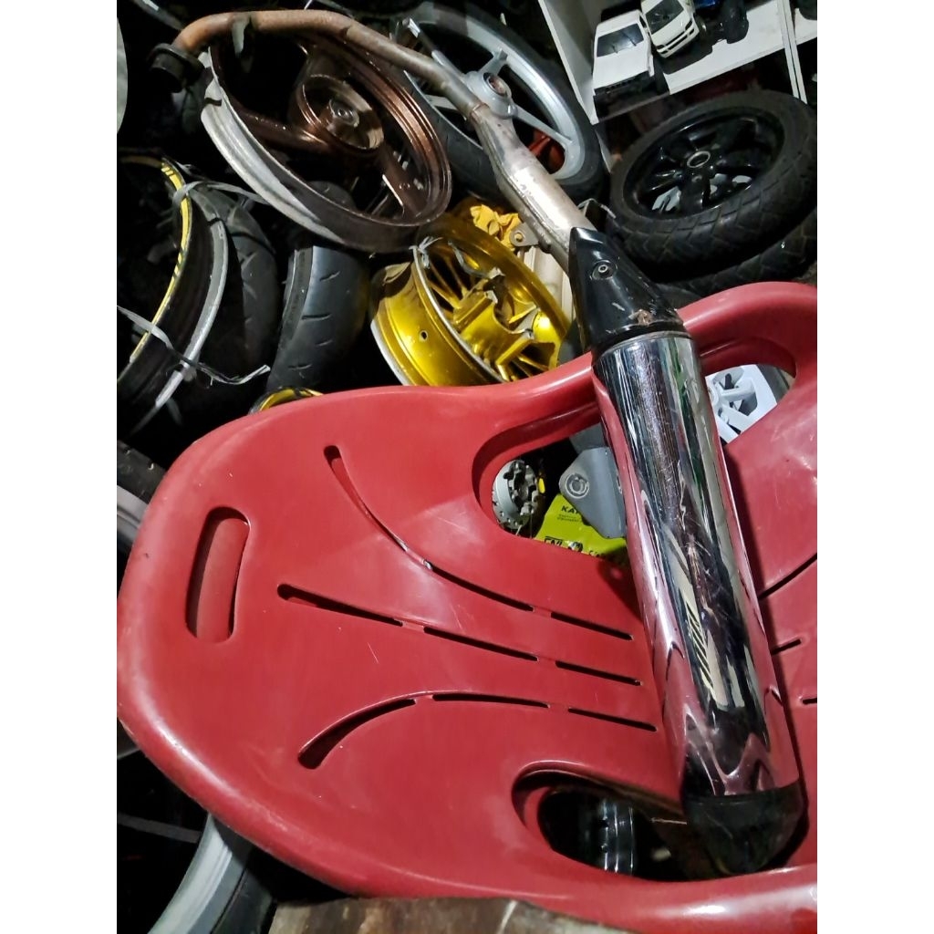 Jual Knalpot Sonic honda sonik 150 original ori copotan standar ...