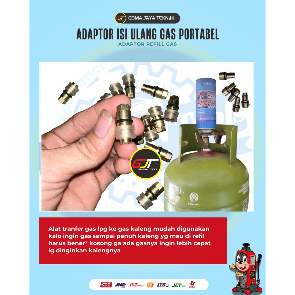 Jual Adaptor Isi Ulang Gas Portable | Alat Transfer Gas Kaleng ke ...