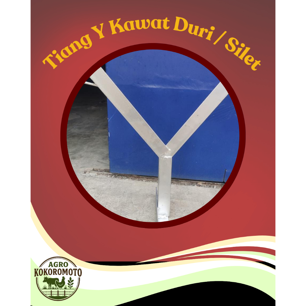Jual Tiang Y ( Galvanis) Kawat Silet / Kawat Duri - – Kokoh, Anti Karat & Tahan Lama untuk Pagar ...
