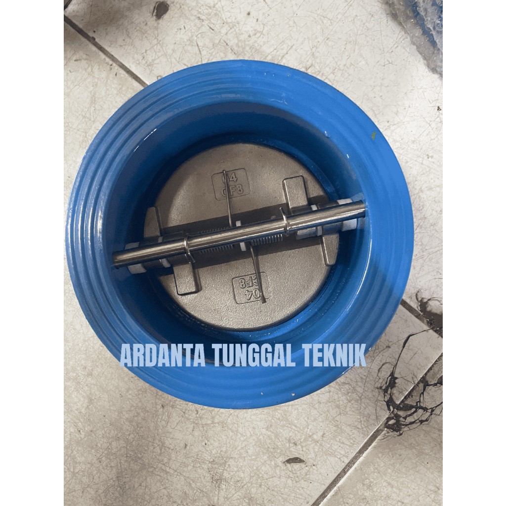 Jual Tozen Wafer Check Valve Cast Iron 2" Inch JIS 10K Double Door Disc ...