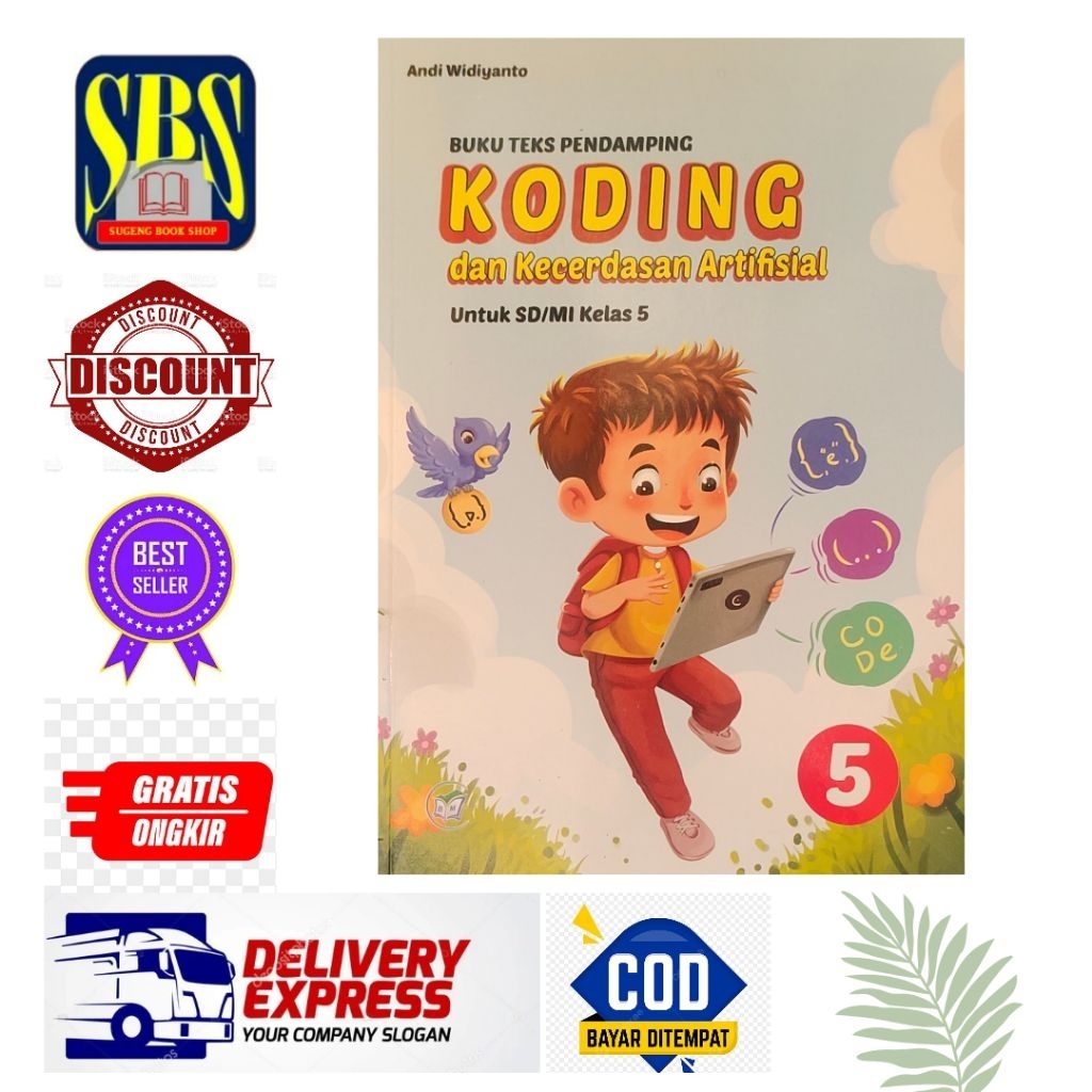 Jual Buku Teks Pendamping KODING dan Kecerdasan Artifisial untuk SD/MI ...