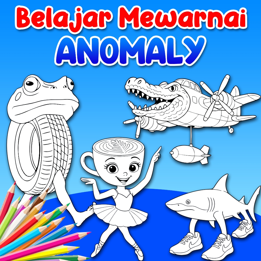 Jual Gambar Mewarnai Anak tema Anomaly | Shopee Indonesia