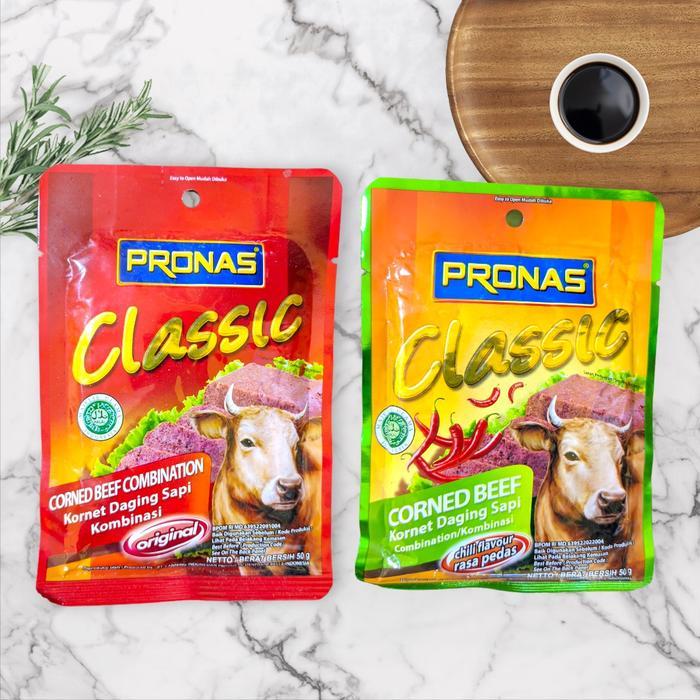 Jual PRONAS Corned Sachet 50gr - Kornet Daging Sapi Kemasan Sachet Rasa ...