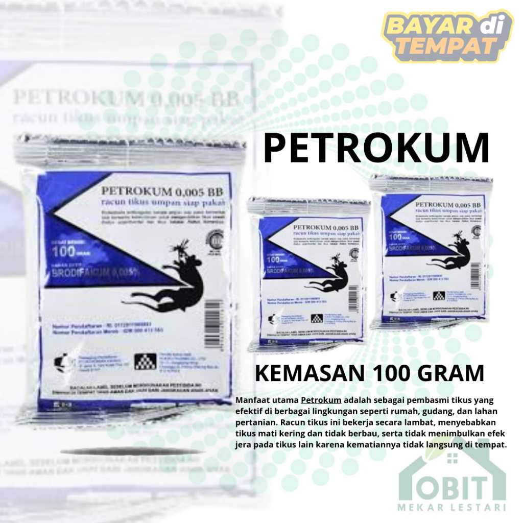 Jual Petrokum racun tikus ampuh, tikus mati kering kemasan 100 gram ...