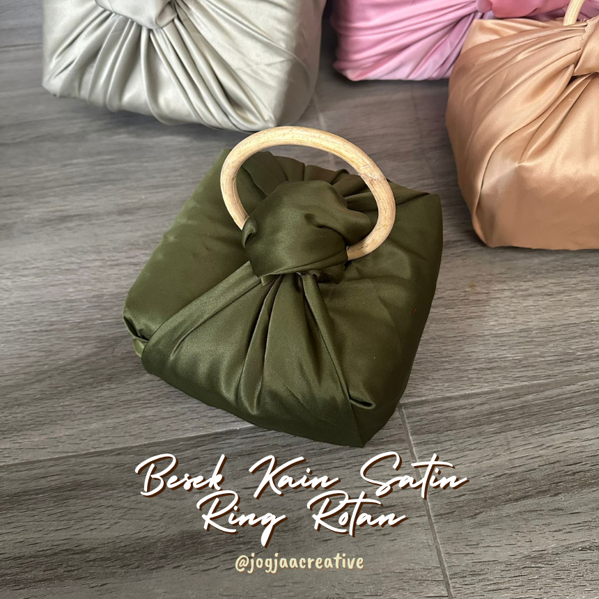 Jual Besek Kain Satin Premium Jinjing Ring Rotan Aneka Ukuran | besek ...