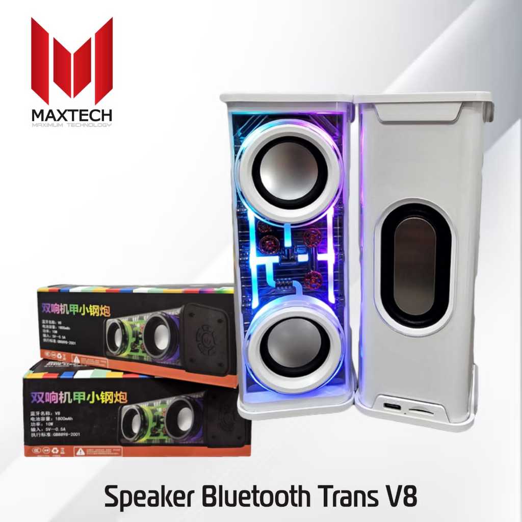 Jual Speaker Bluetooth V8 Transparan | Shopee Indonesia
