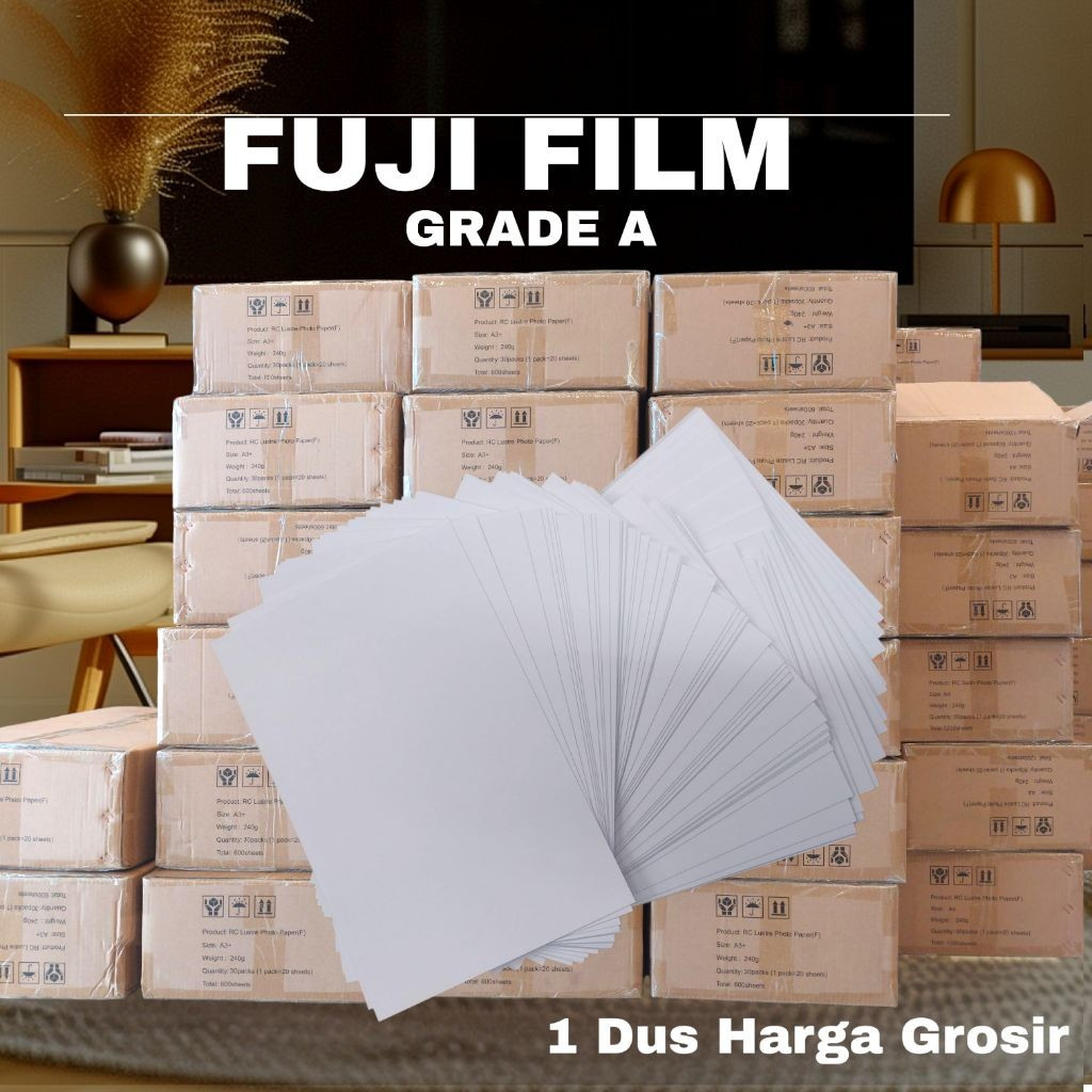 Jual FUJIFILM KERTAS FOTO PAPER FUJI FILM 4R/A6,A4,A3,A3+ SEMUA UKURAN ...