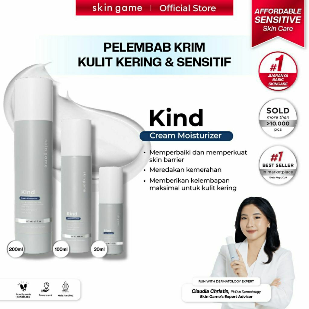 Jual Skin Game Kind Cream Moisturizer - Pelembab Wajah (Skin Barrier ...
