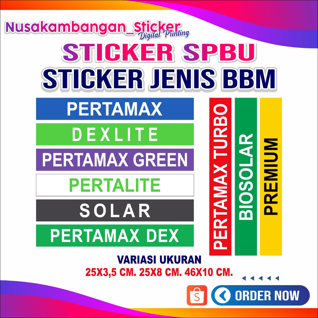 Jual Stiker Pertamax, Pertamax Green, Pertalite, Dexlite, Solar ...