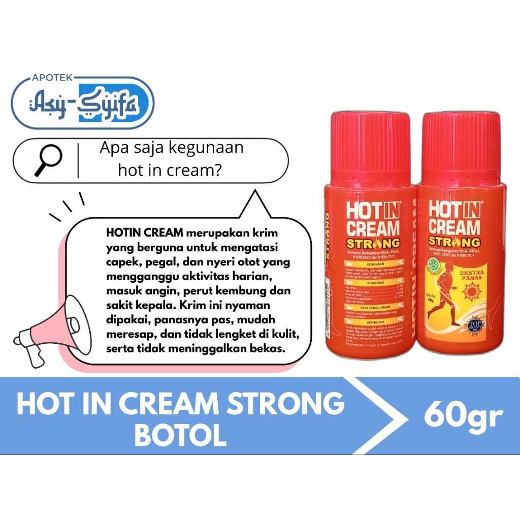 Jual HOT IN CREAM STRONG BOTOL 60g | Shopee Indonesia