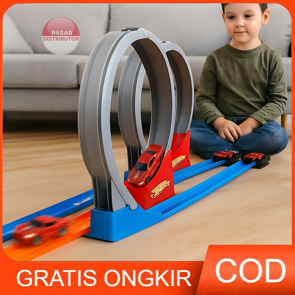 Jual Pasar Distributor Track Racing Track 2 Jalur Lintasan Mainan Anak ...