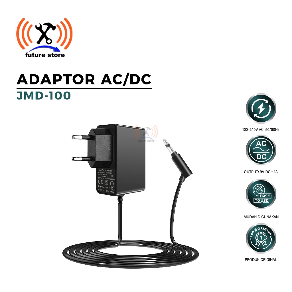 Jual AC - DC Adaptor Adapter Colokan listrik Gerinda Mini Bor mini 9v ...