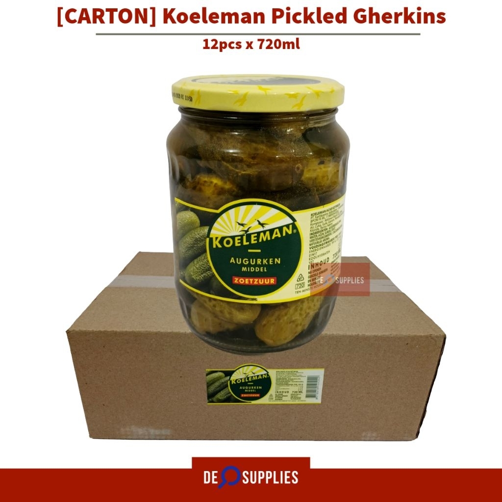 Jual [CARTON] Koeleman Pickled Gherkins 720ml x 12pcs - Acar Ketimun ...