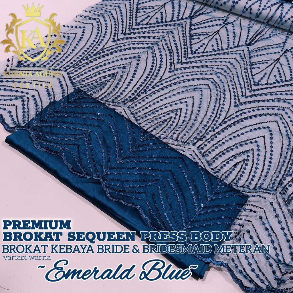 Jual COD PROMO SALE !!! Kain Brokat Bordir Tile Spangle Sequin Premium ...