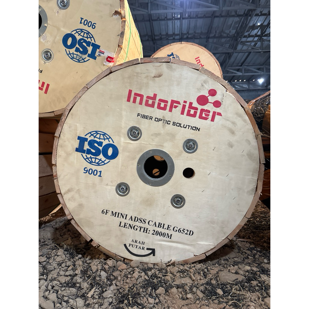 Jual KABEL MINI ADSS 6 CORE 2000 METER INDOFIBER | Shopee Indonesia