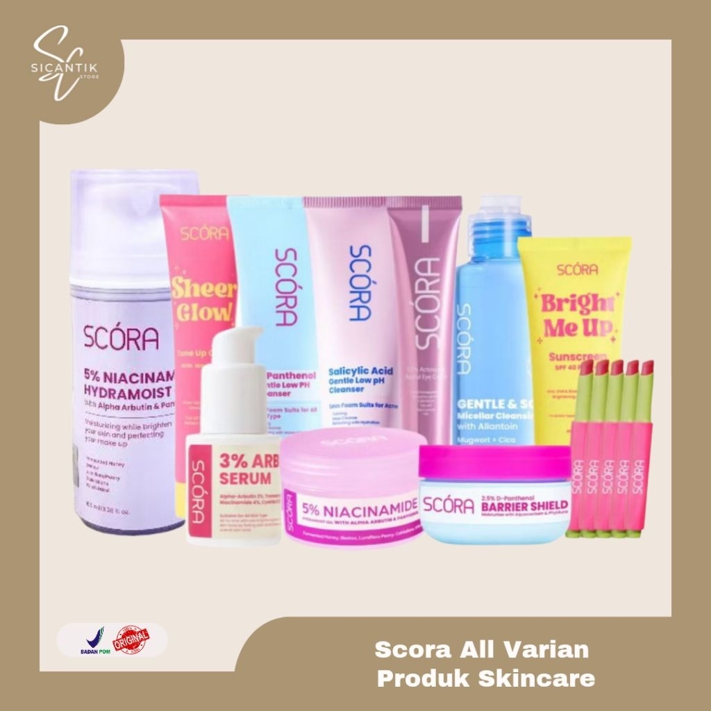 Jual SCORA SKINCARE ALL SERIES LENGKAP | SCORA MOISTURIZER FACE WASH ...