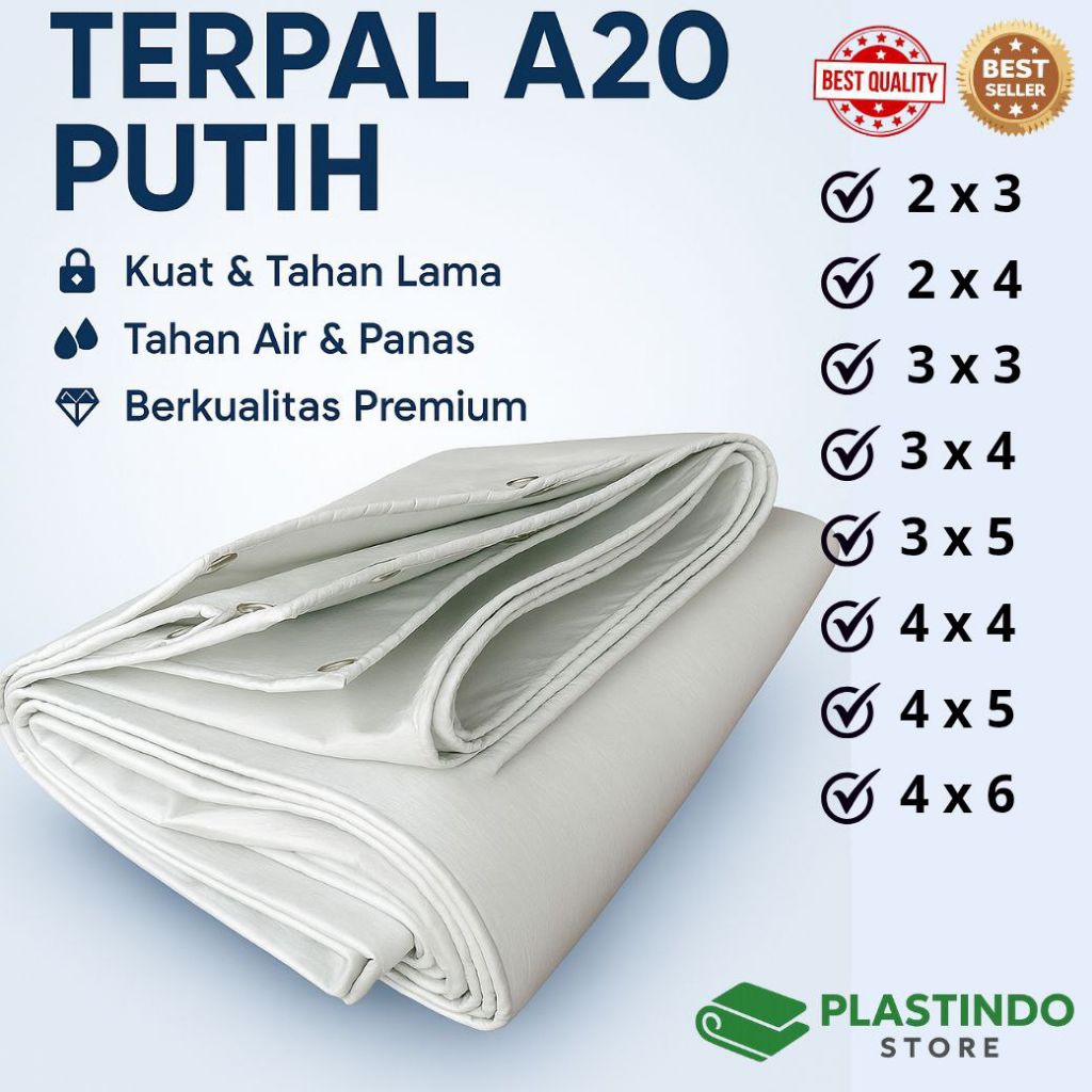 Jual Terpal A20 putih kuat tebal berkualitas | ukuran 2x3 2x4 3x3 3x4 ...