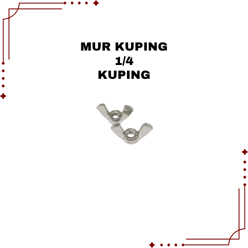Jual Jual Mur Kupu Kupu Butterfly Ukuran 1/4 mm Drat Halus Warna Silver ...