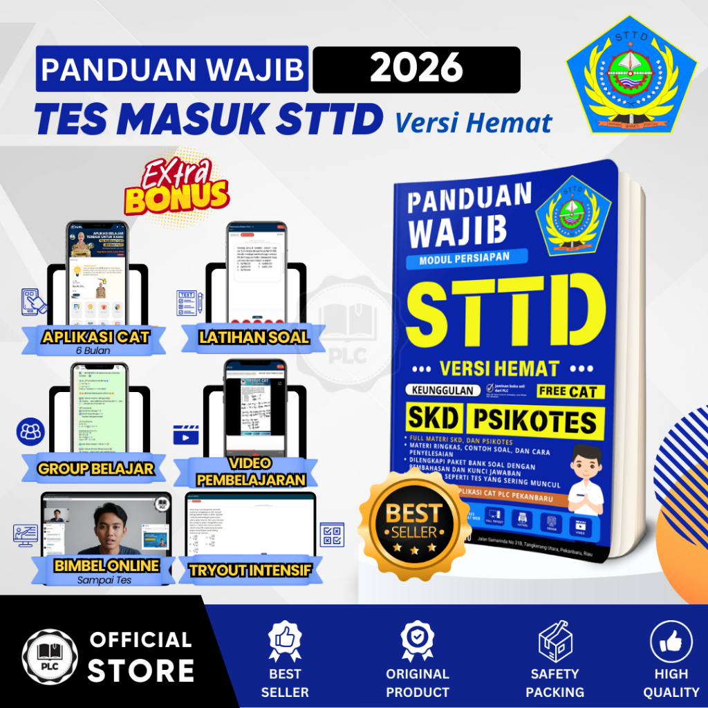 Jual PLC - Buku STTD 2026 Versi Hemat Persiapan Tes STTD Sekin Sekolah ...