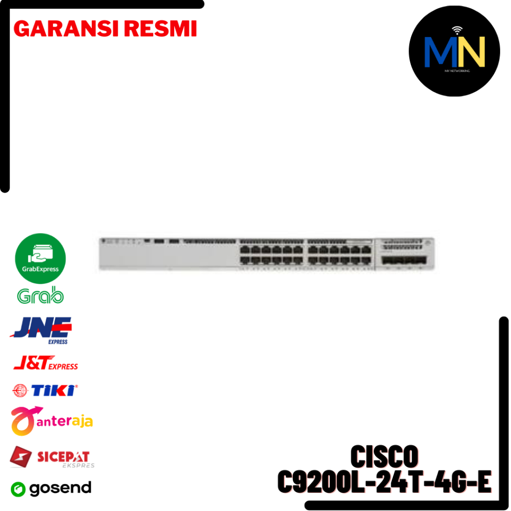 Jual Cisco C9200L-24T-4G-E Catalyst 9200 Series Switch + SmartNet ...