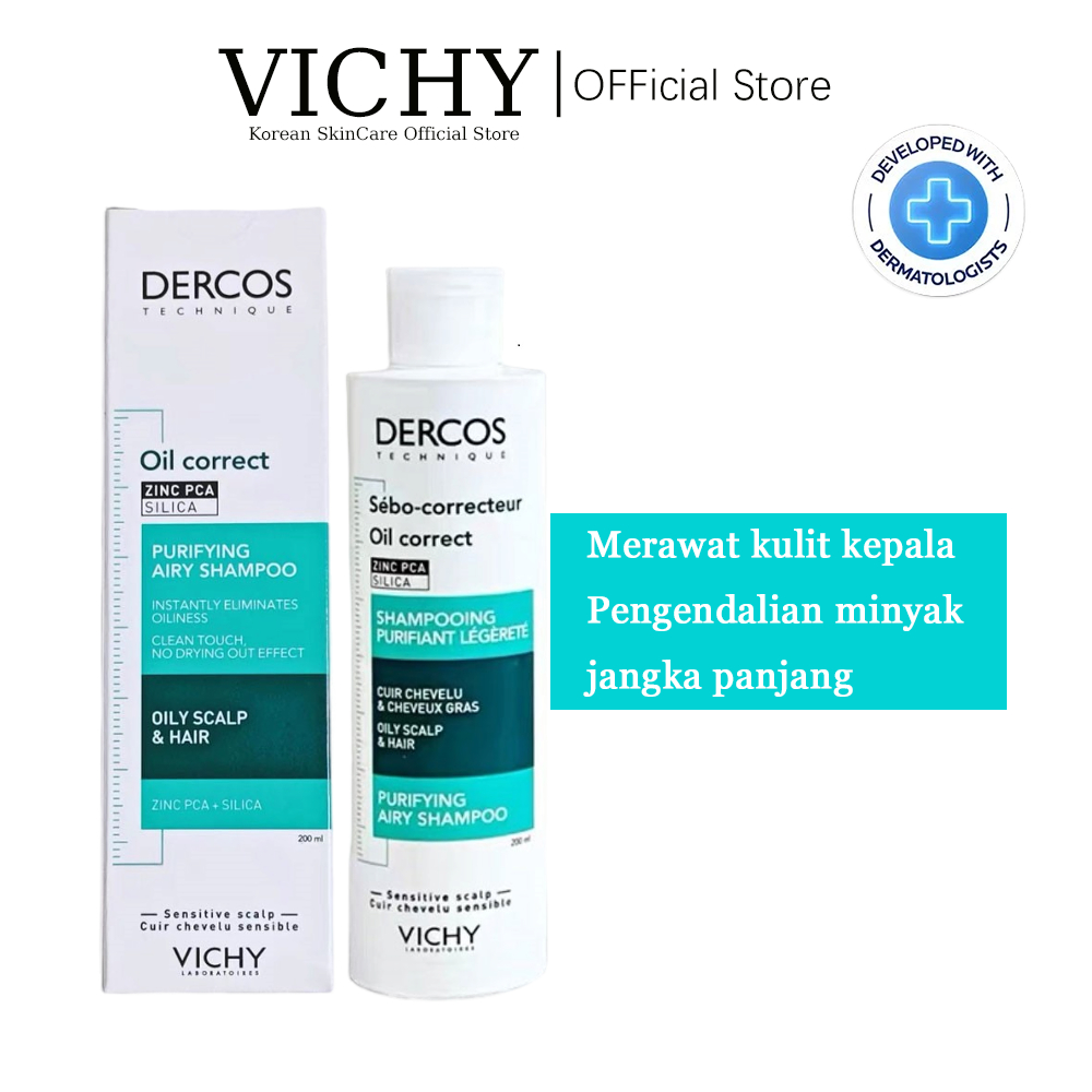 Jual VICHY DERCOS ANTI-DANDRUFF SHAMPOO 200ML OILY HAIR LOST Anti ...