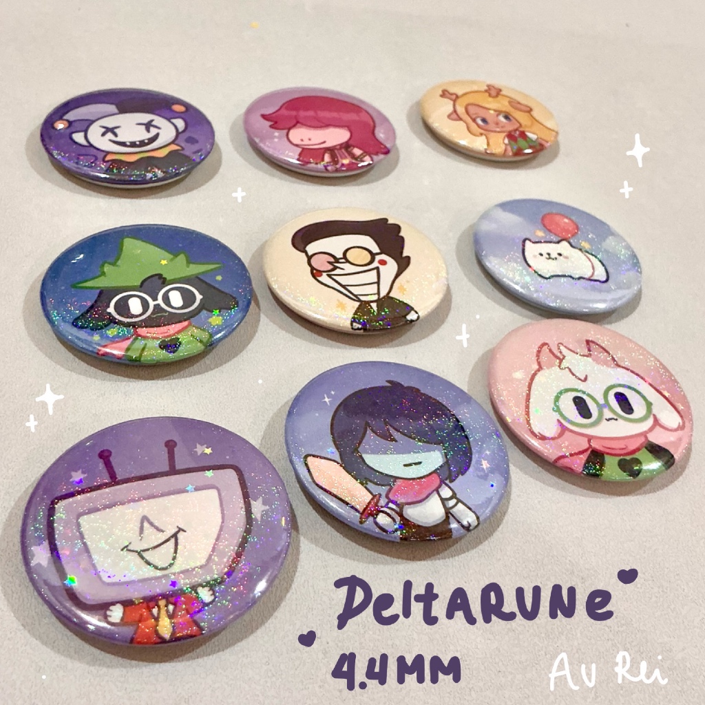 Jual Deltarune merch pin button | tenna kris ralsei spamton jevil by au ...