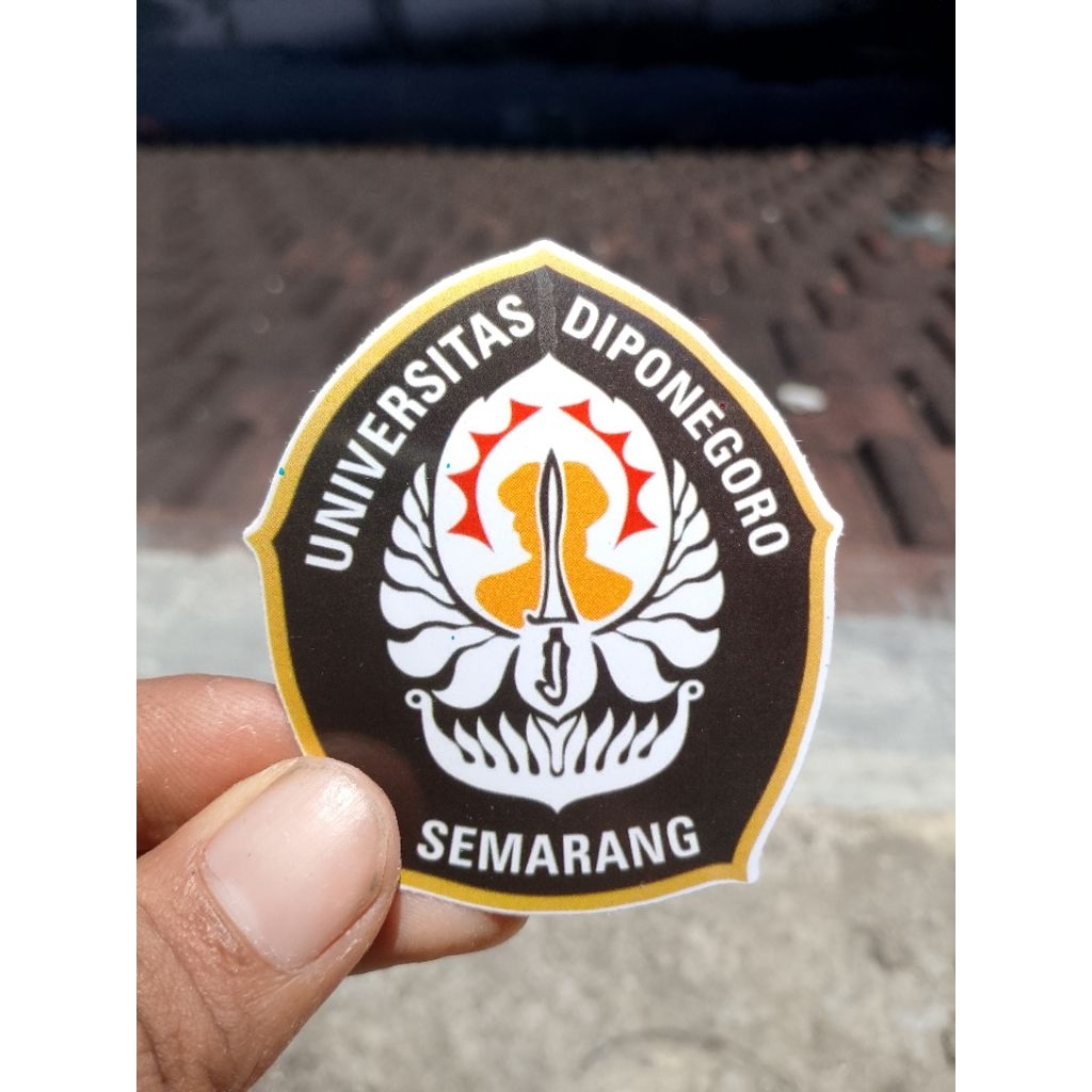 Jual Stiker Vinyl Terlaminasi Logo Universitas Diponegoro UNDIP ...