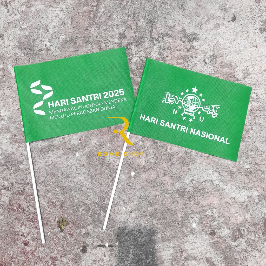 Jual Bendera Hari Santri LOGO TERBARU 2025 | Bendera Pawai | Bendera ...