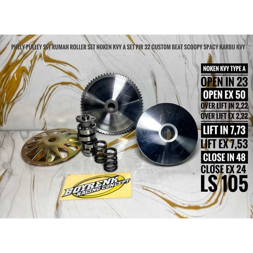 Jual PULLY PULLEY SET RUMAH ROLLER CUSTOM BEAT SCOOPY SPACY KARBU KVY ...