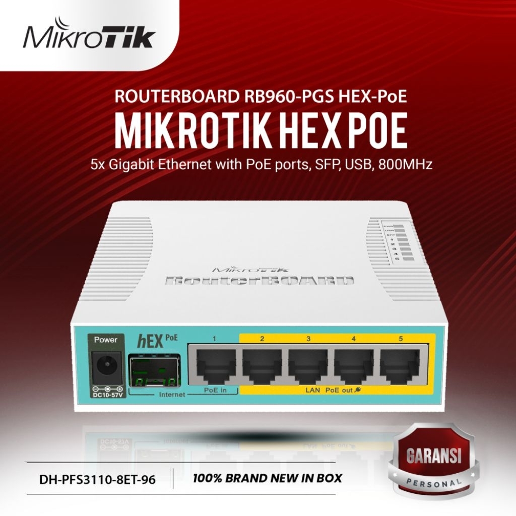 Jual Mikrotik Routerboard RB960PGS hEX PoE (pengganti gr3) Gigabit ...