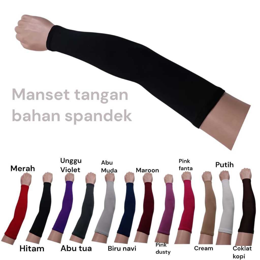 Jual Manset Lengan Panjang Pria Wanita Bahan Adem Terbaru 2025 Warna ...