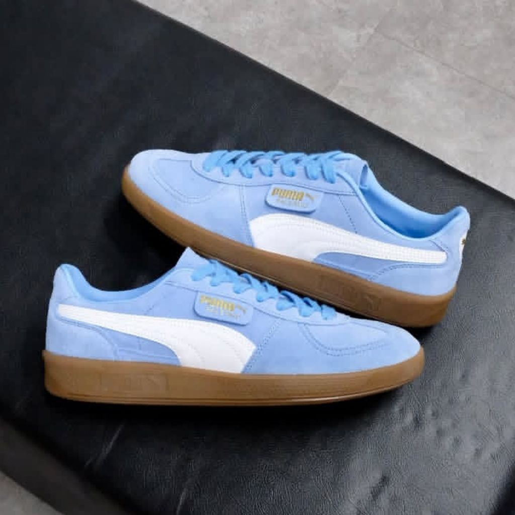 Jual PUMA PALERMO TEAM LIGHT BLUE | Shopee Indonesia