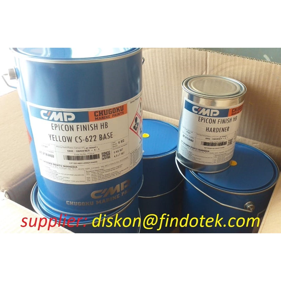 Jual Epicon Finsh HB yellow 5kg gloss Chugoku Paint CS-622 yellow ...