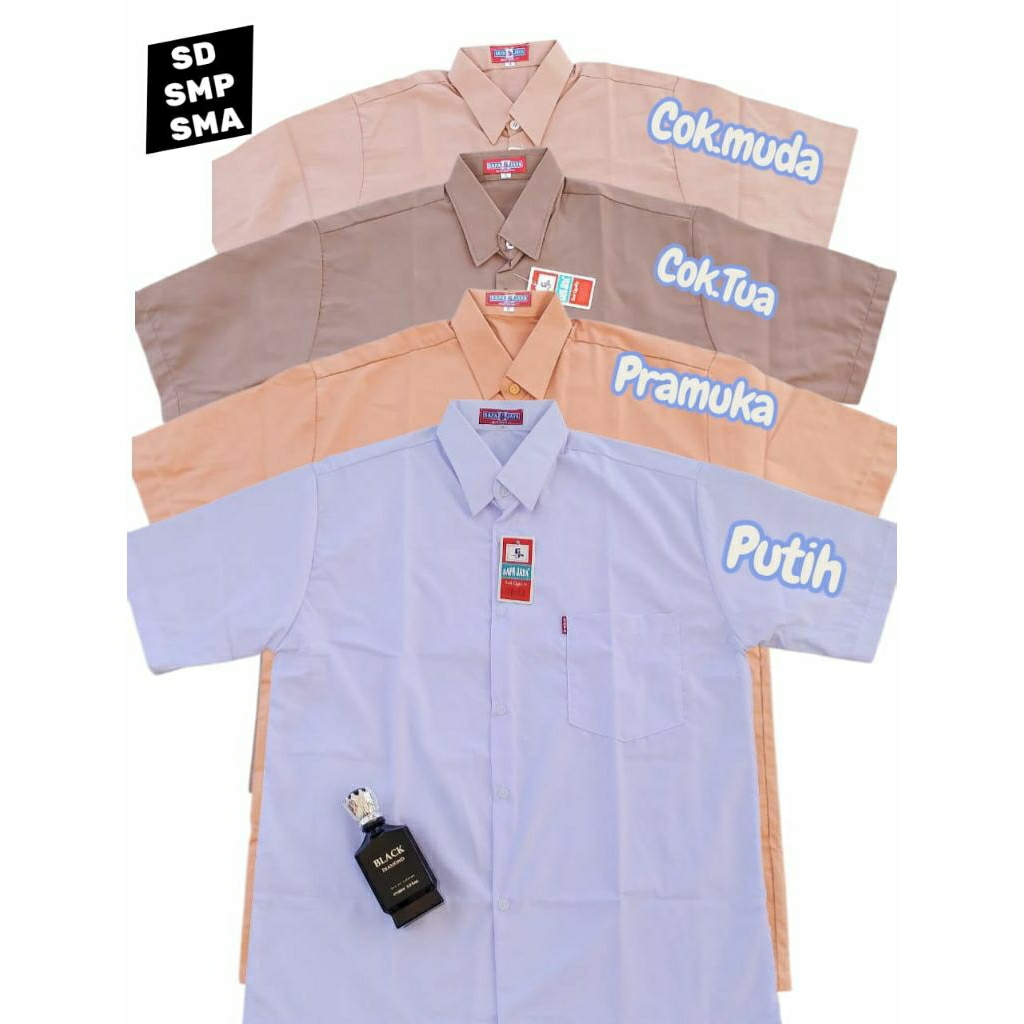 Jual Seragam Sekolah Kemeja HEM PENDEK utk SD,SMP,SMA/SMK | Shopee ...
