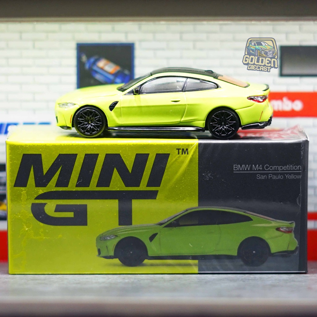 Jual MINI GT BMW M4 COMPETITION SAN PAULO YELLOW - UNSEALED | Shopee ...