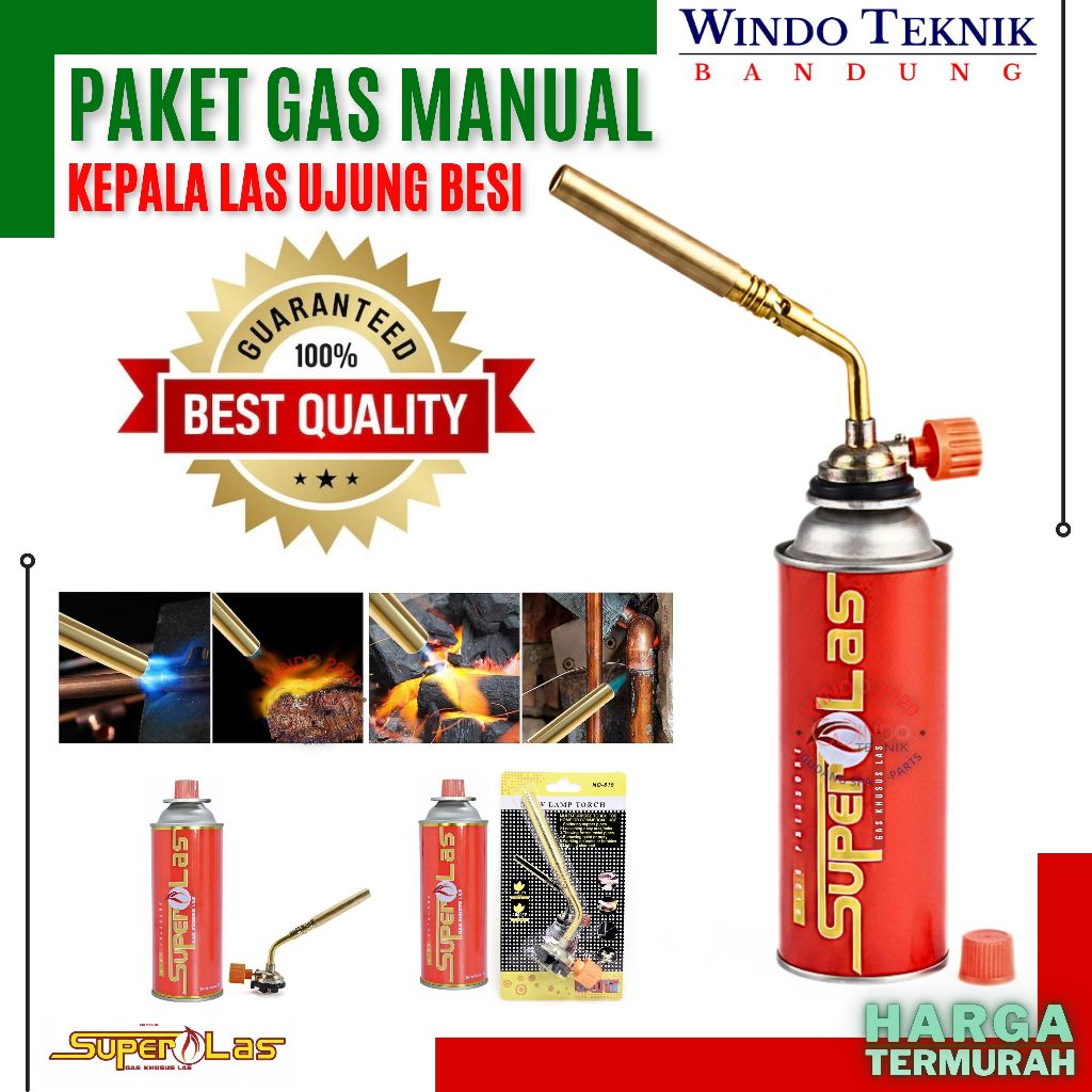 Jual PAKET TORCH LAS DAN GAS MANUAL / PORTEBLE GAS TORCH | BLANDER LAS ...