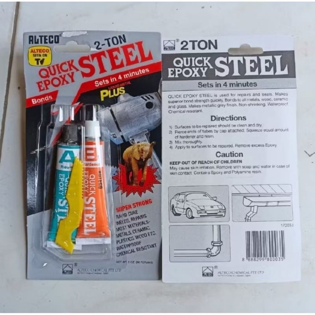Jual Lem Besi ALTECO 2 Ton Quick Epoxy ORI | Shopee Indonesia