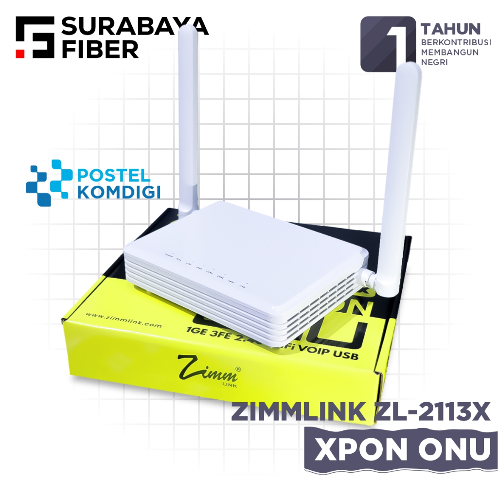 Jual [20 UNIT] Zimmlink ZL2113X EPON / GPON ONT 2.4Ghz Postel - Router ...