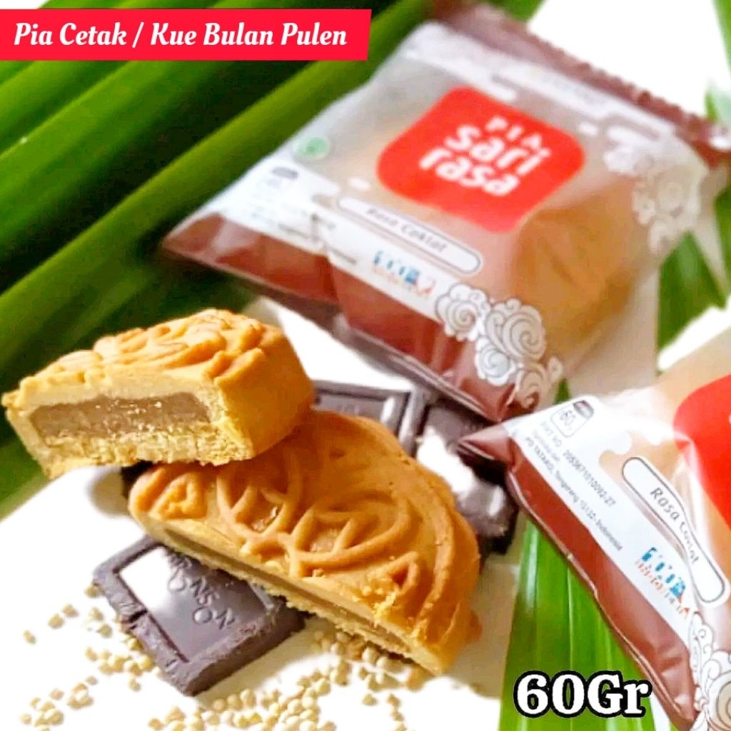 Jual Kue Bulan Sari Rasa Coklat Pia Bakpia Original 60gr Tatako 1Pcs Camilan Food Pie | Shopee ...