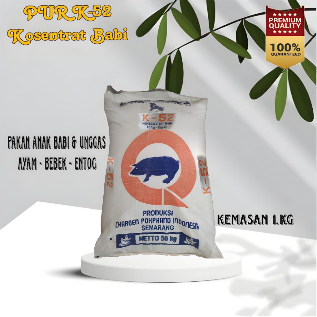 Jual pur babi K-52 Kosentrat Babi pakan ternak ayam - entog - bebek ...