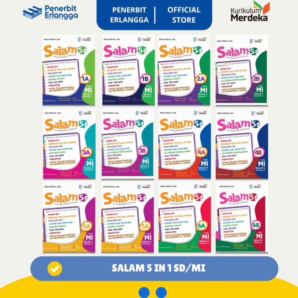 Jual [Erlangga Official] Salam (Siswa Andal Pelajaran Madrasah) 5IN1 ...