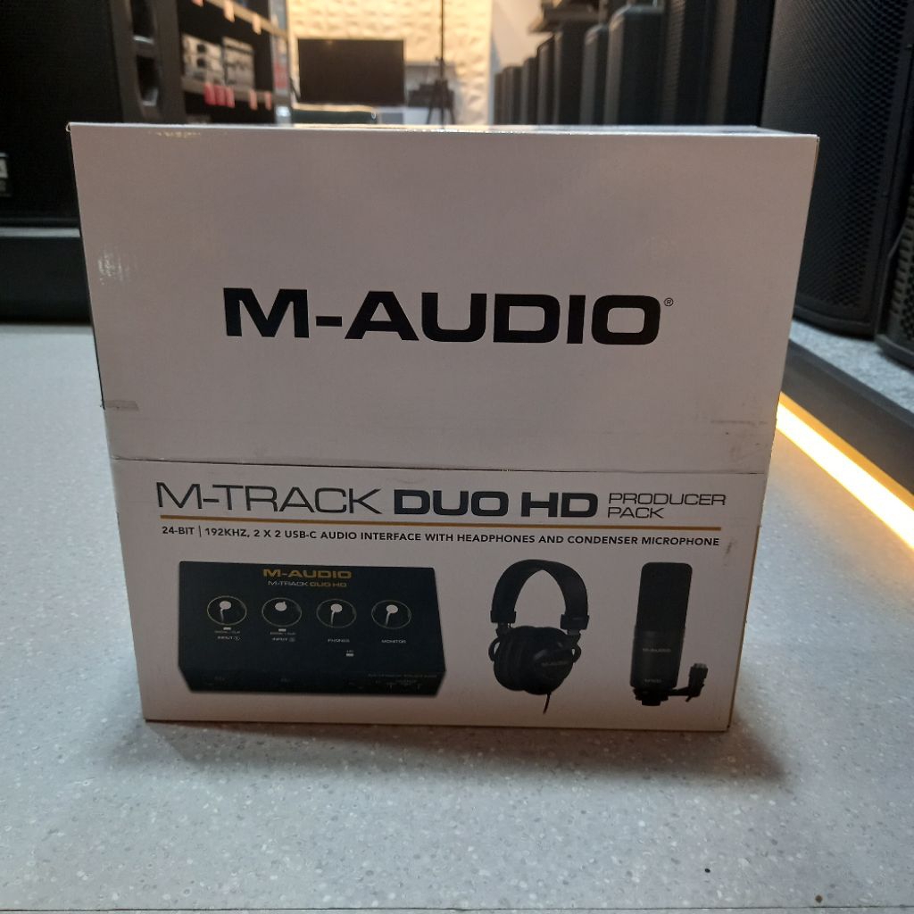 Jual M-audio m-track duo HD producer pack audio interface | Shopee ...