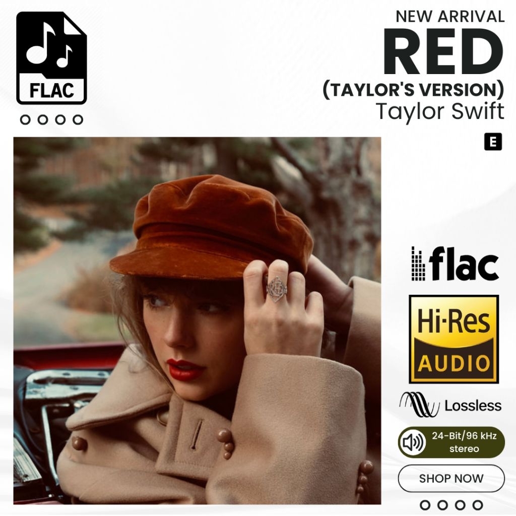 Jual Red (Taylor's Version) Taylor Swift Album Lagu FLAC Hi-Res ...