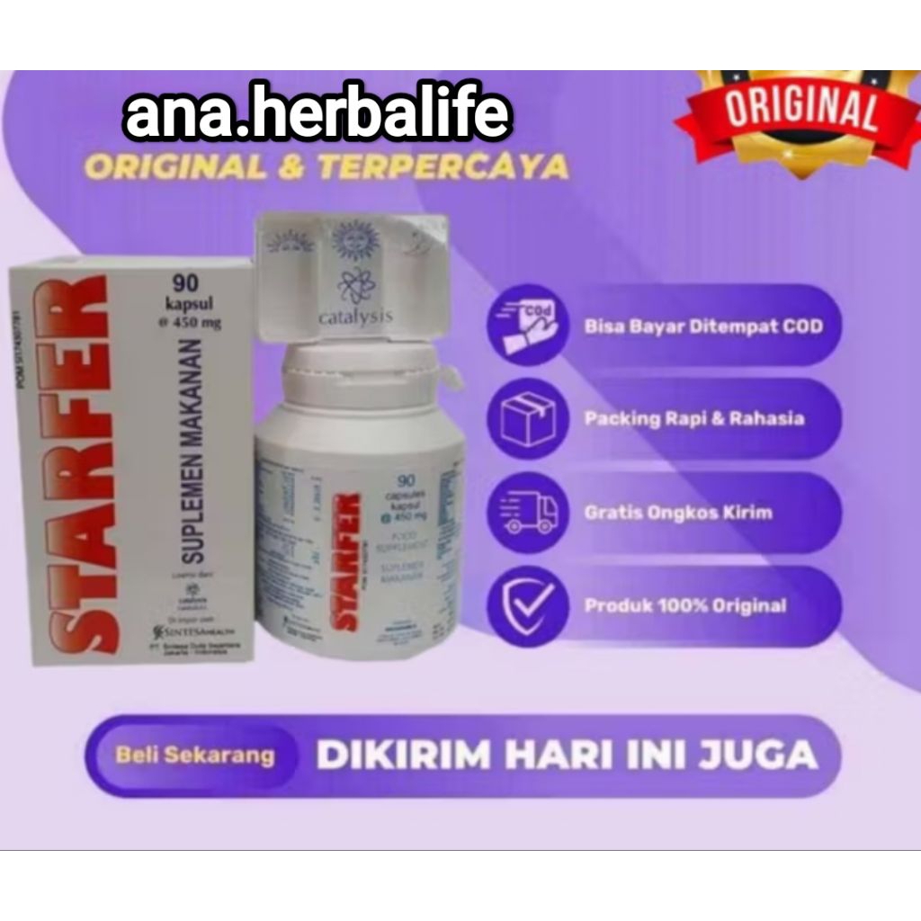 Jual STARFER Original Vitamin Suplemen Kesuburan Promil 30 Capsul ...