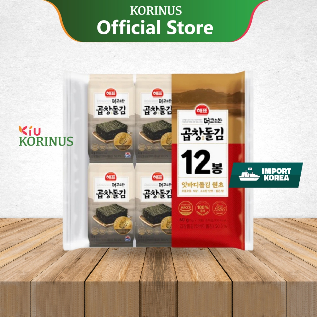 Jual [HAEPYO] Nori / Gobchang Seaweed / Rumput Laut, Seaweed, Laver ...