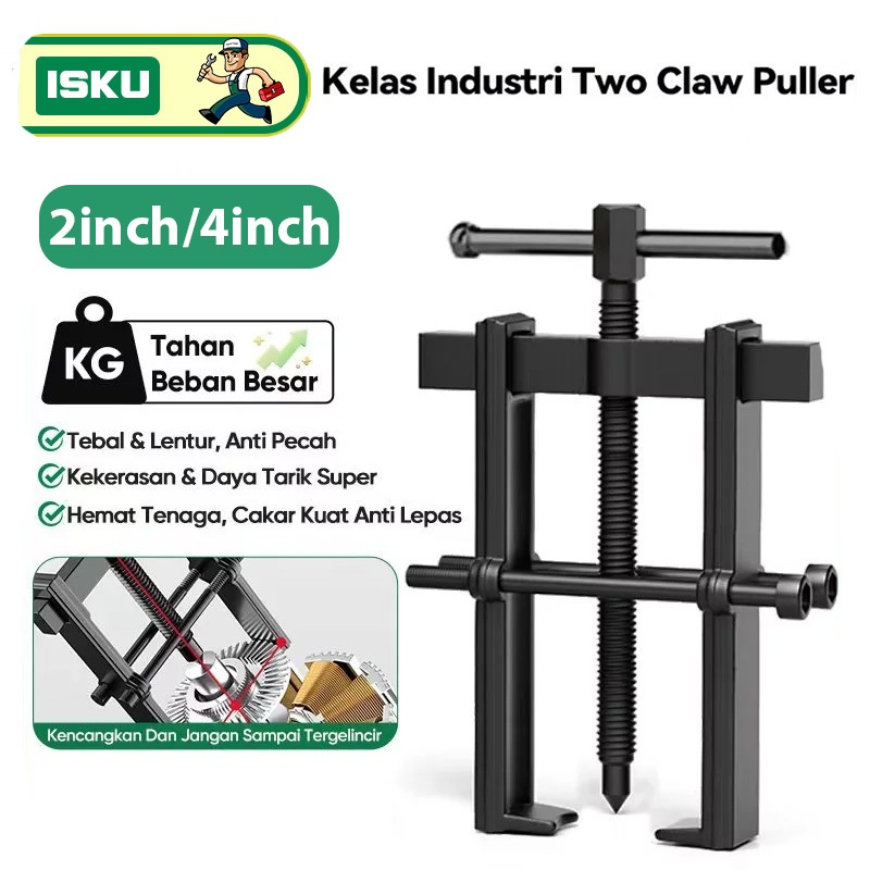 Jual ISKU Treker Bearing 2 Kaki 2/4 Inch Alat Penarik Bearing Armature ...
