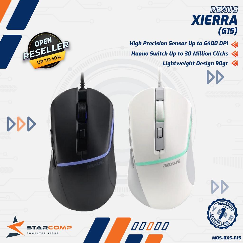 Jual Rexus Xierra G15 Mouse Gaming Wired Dynamic RGB 6400DPI | Shopee ...