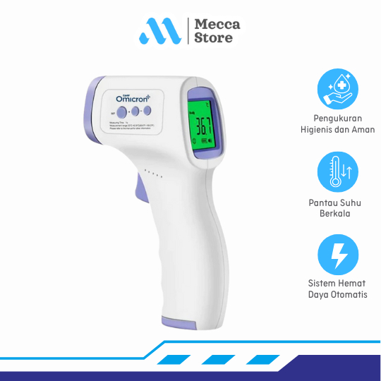 Jual Termometer Suhu Badan Digital Thermogun Infrared Memory | Shopee ...